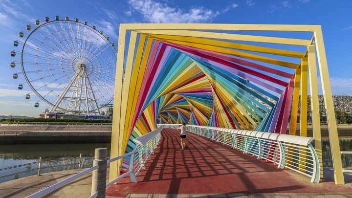 A "Rainbow Bridge" makes its debut in Qingdao - China Plus