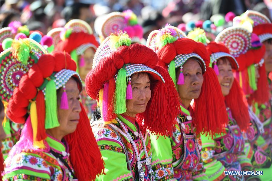 People of Yi ethnic group celebrate traditional new year in Yunnan ...
