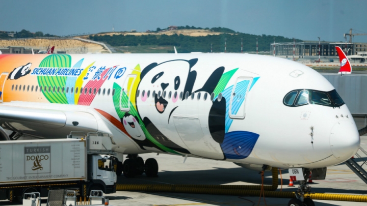 Sichuan Airlines A350 in panda livery joins the Chengdu-Istanbul route ...